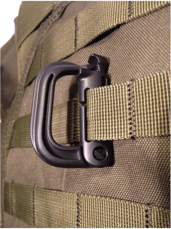 Airsoftneeds - Tactical D-Ring (zwart) - airsoftneeds.nl