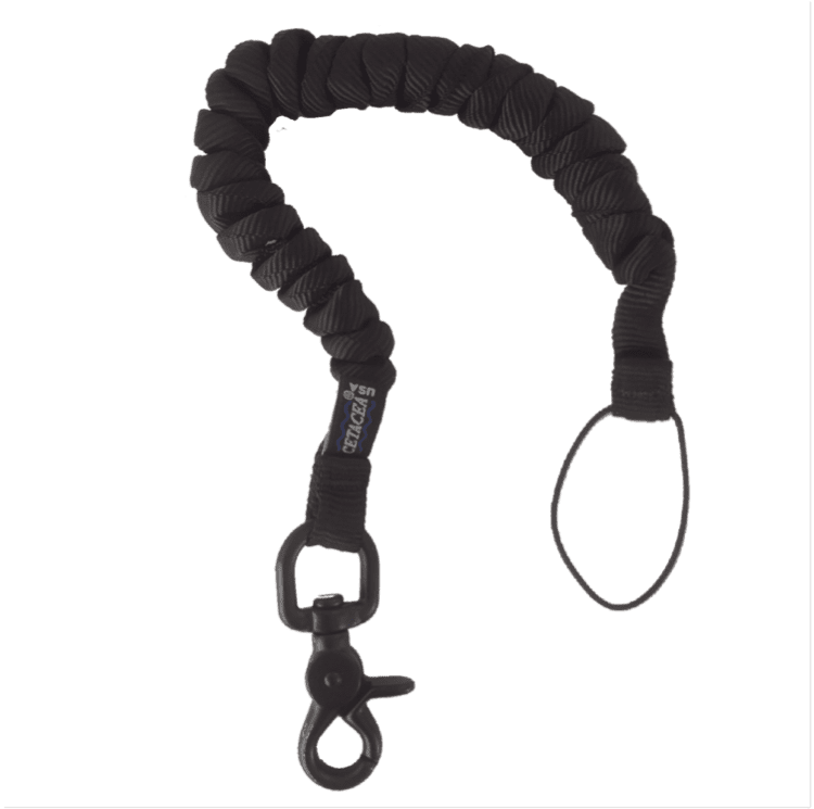 Cetacea Tactical - Covered Mini Coil Tether - Trigger Snap (black ...