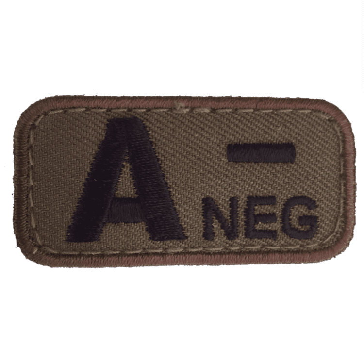 Mil-Spec Monkey – A Neg – Bloedgroep Patch - airsoftneeds.nl