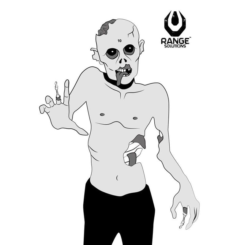 Range Solutions – HeadShot Zombie Shooting Target – 50 st ...