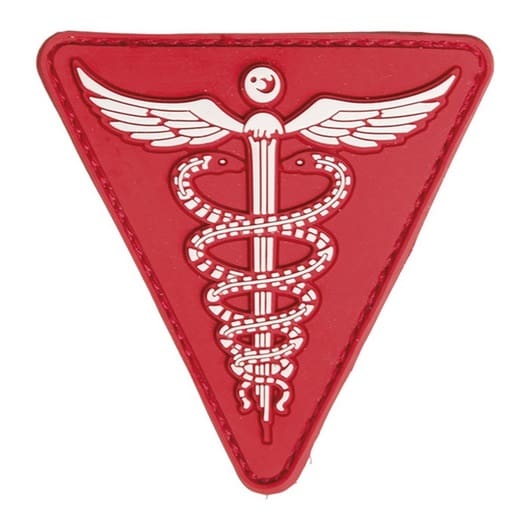 Mil-Tec – PVC Medical 3D Velcro Patch (zwart) - airsoftneeds.nl