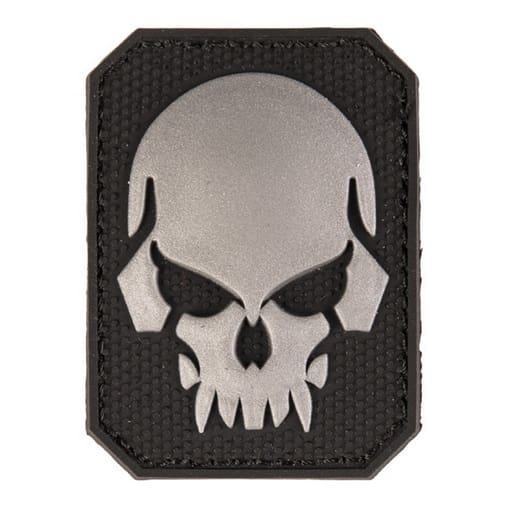Mil-Tec – PVC Skull 3D Velcro Patch (zwart) - airsoftneeds.nl