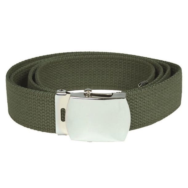 Mil-Tec – US Army Cotton Web Belt (olive) - airsoftneeds.nl