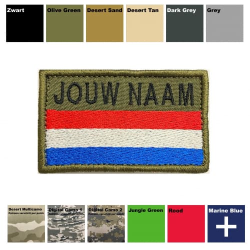 Custom ID Patch 6 x 3,5 cm – Kies zelf je vlag - airsoftneeds.nl