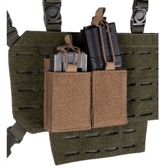 Mil-Tec – AR15 Mag Holder – Velcro Back – Double (dark coyote ...