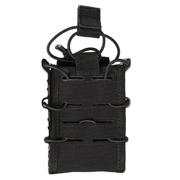 Mil-Tec – Open Top Flex Mag Pouche – Single (zwart) - airsoftneeds.nl